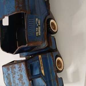 Toys | Vintage Blue Metal Toy Truck 196 | Poshmark